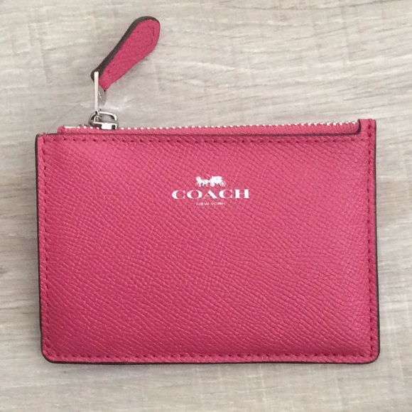 Coach | Bags | Coach Id Pink Wallet | Poshmark